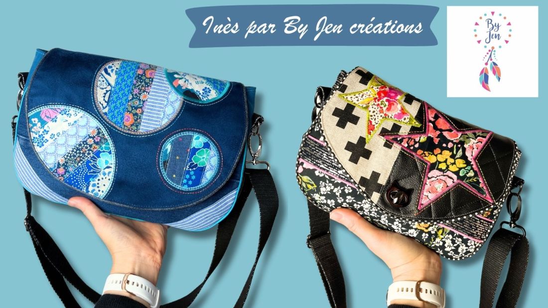 Customisation des rabats du sac Inès par BY JEN - Les tutos couture de ...